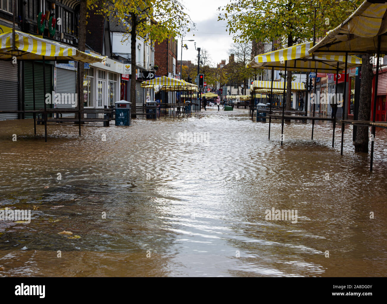 High Street Flood Stock Photo - Alamy
