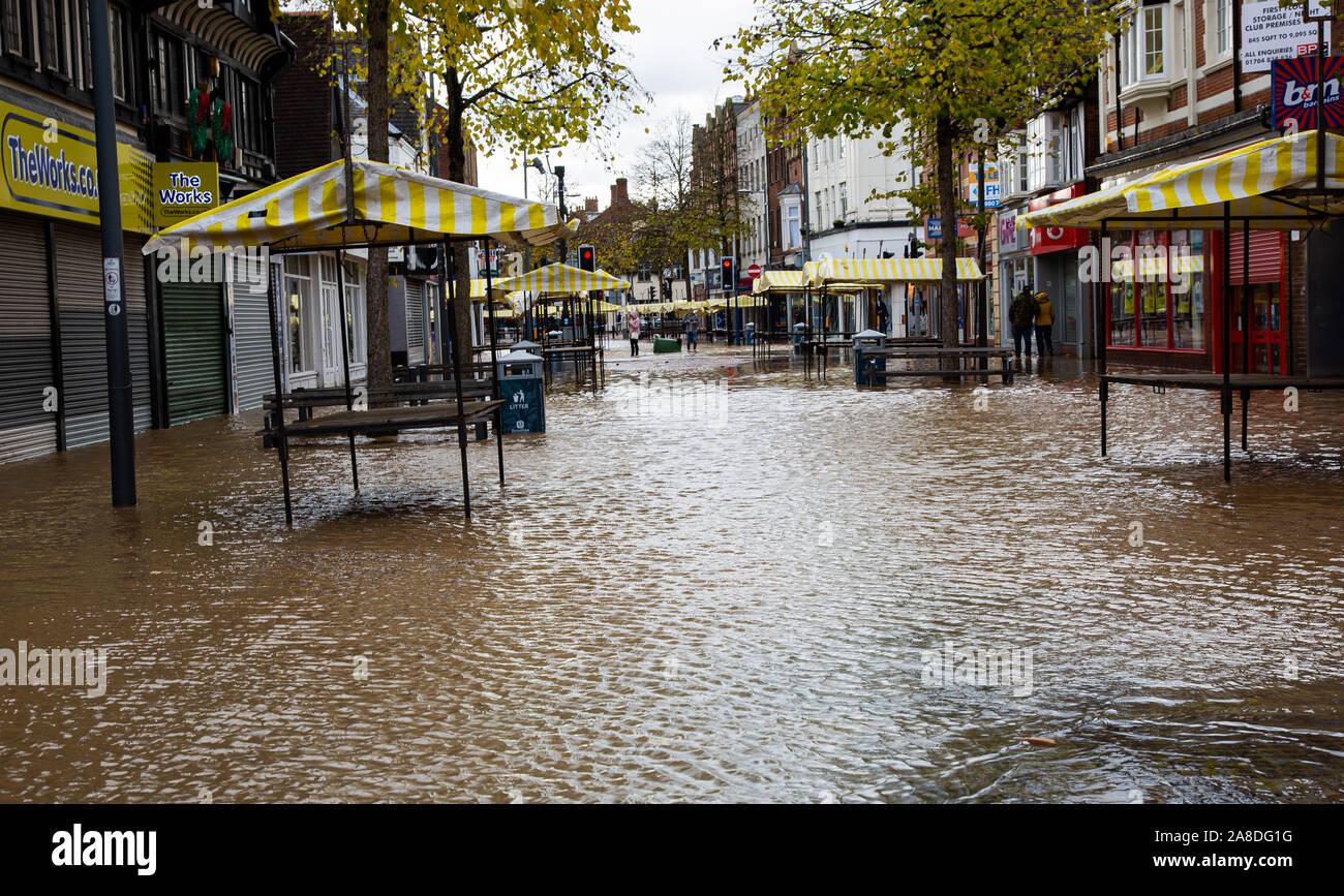 High Street Flood Stock Photo - Alamy