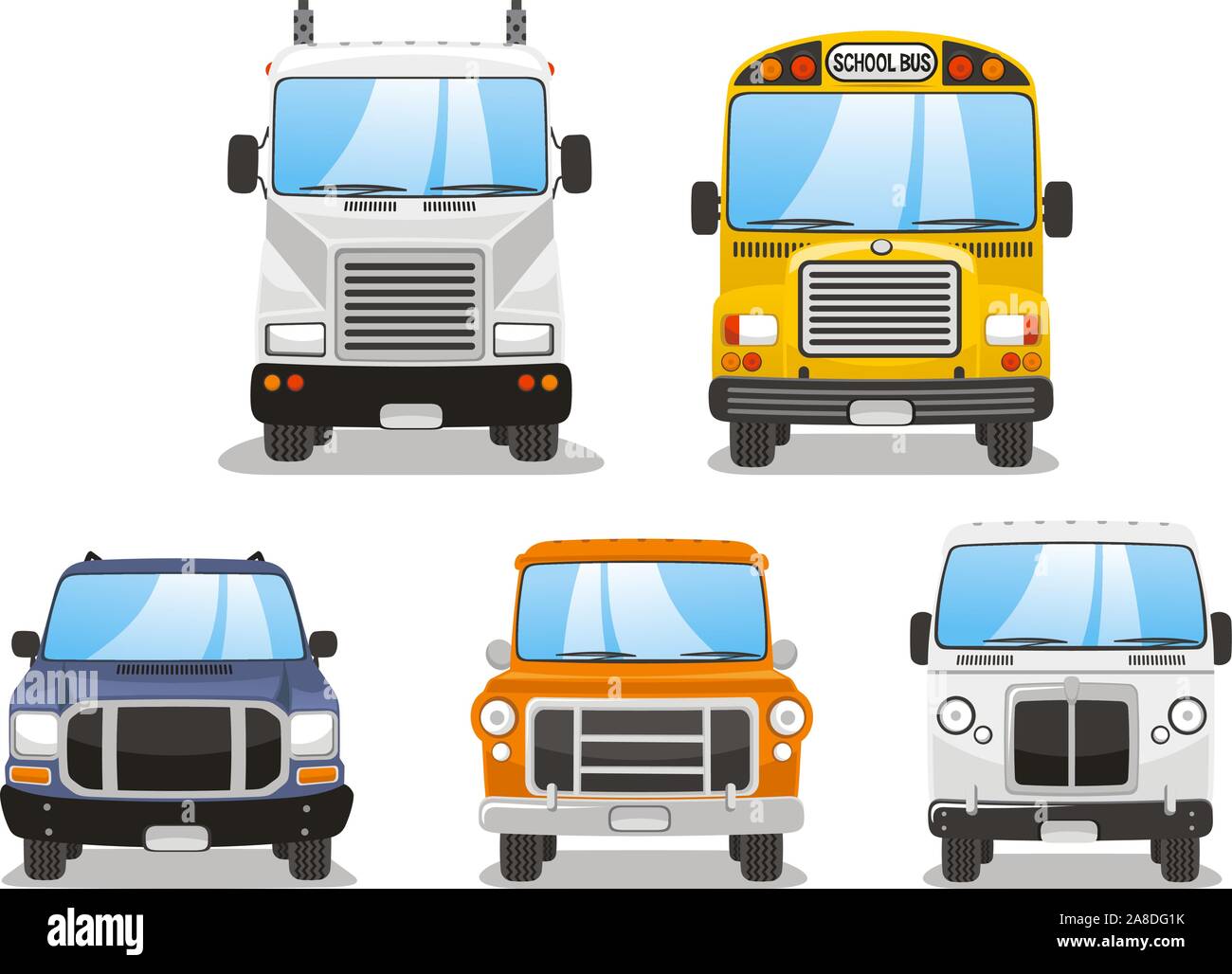Truck front cartoon vector illustrations Stock Vector Image & Art - Alamy