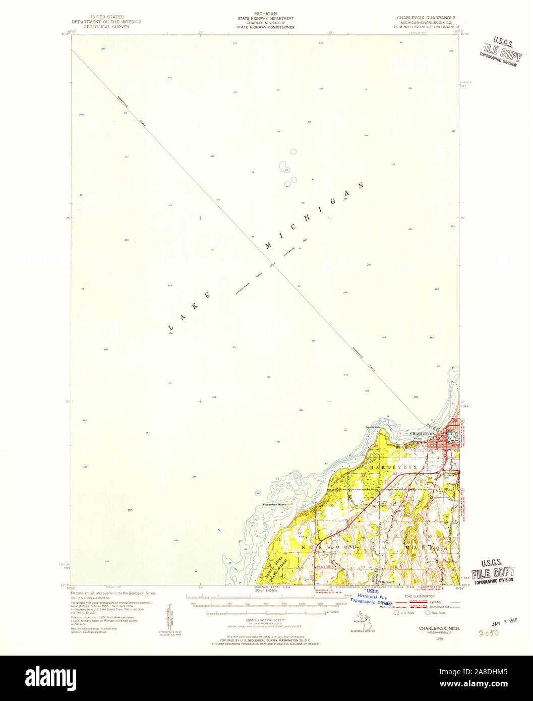Map of charlevoix hi-res stock photography and images - Alamy
