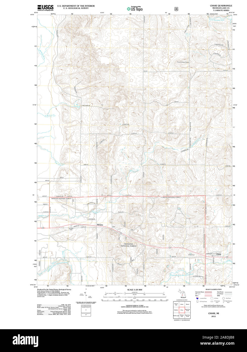 Map of chase Cut Out Stock Images & Pictures - Alamy