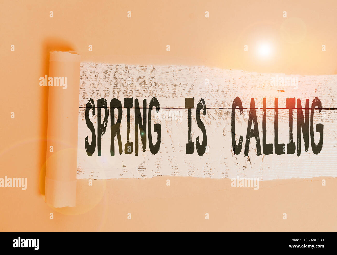 Writing note showing Spring Is Calling. Business concept for Time for ...
