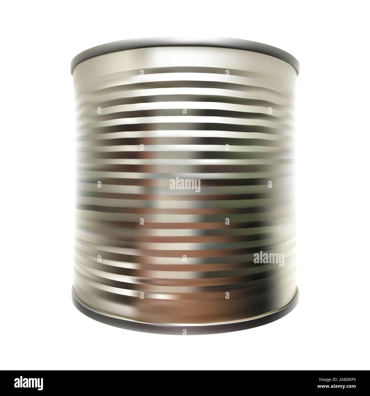vector metal tin can on white isolated background Stock Vector Image ...