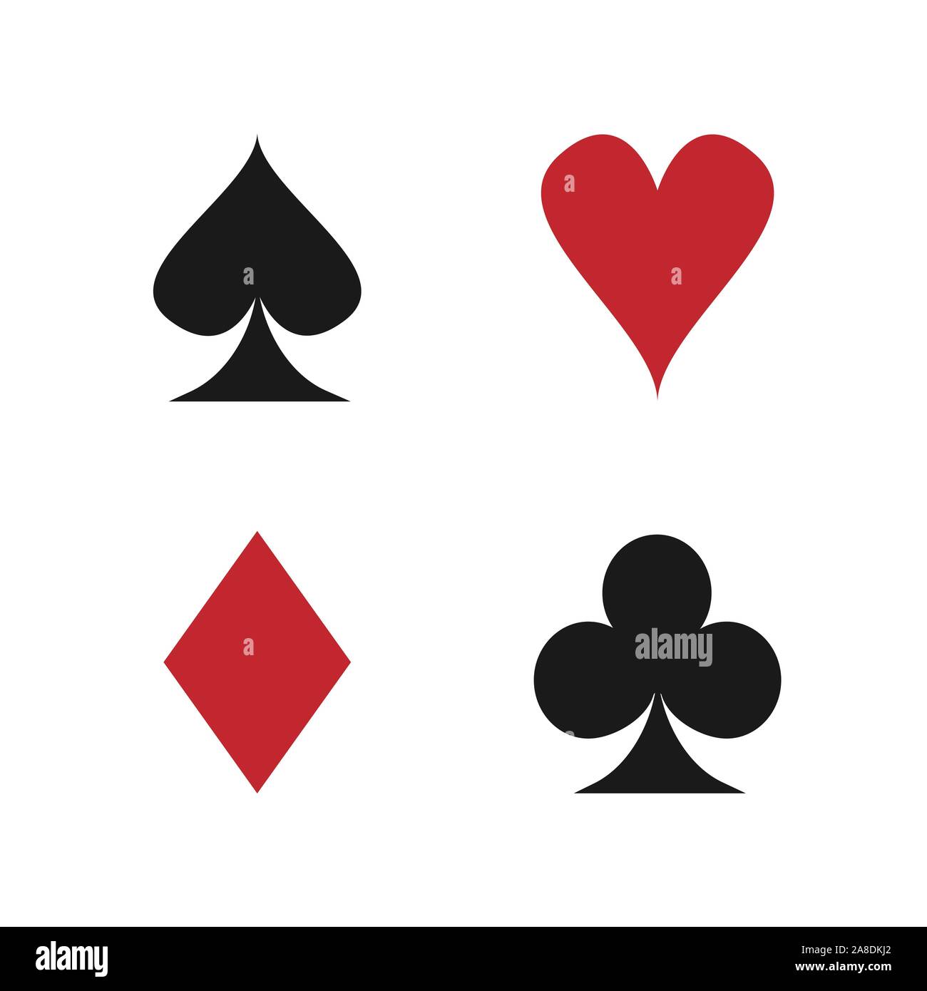 Card suit on white isolated background Stock Vector Image & Art - Alamy