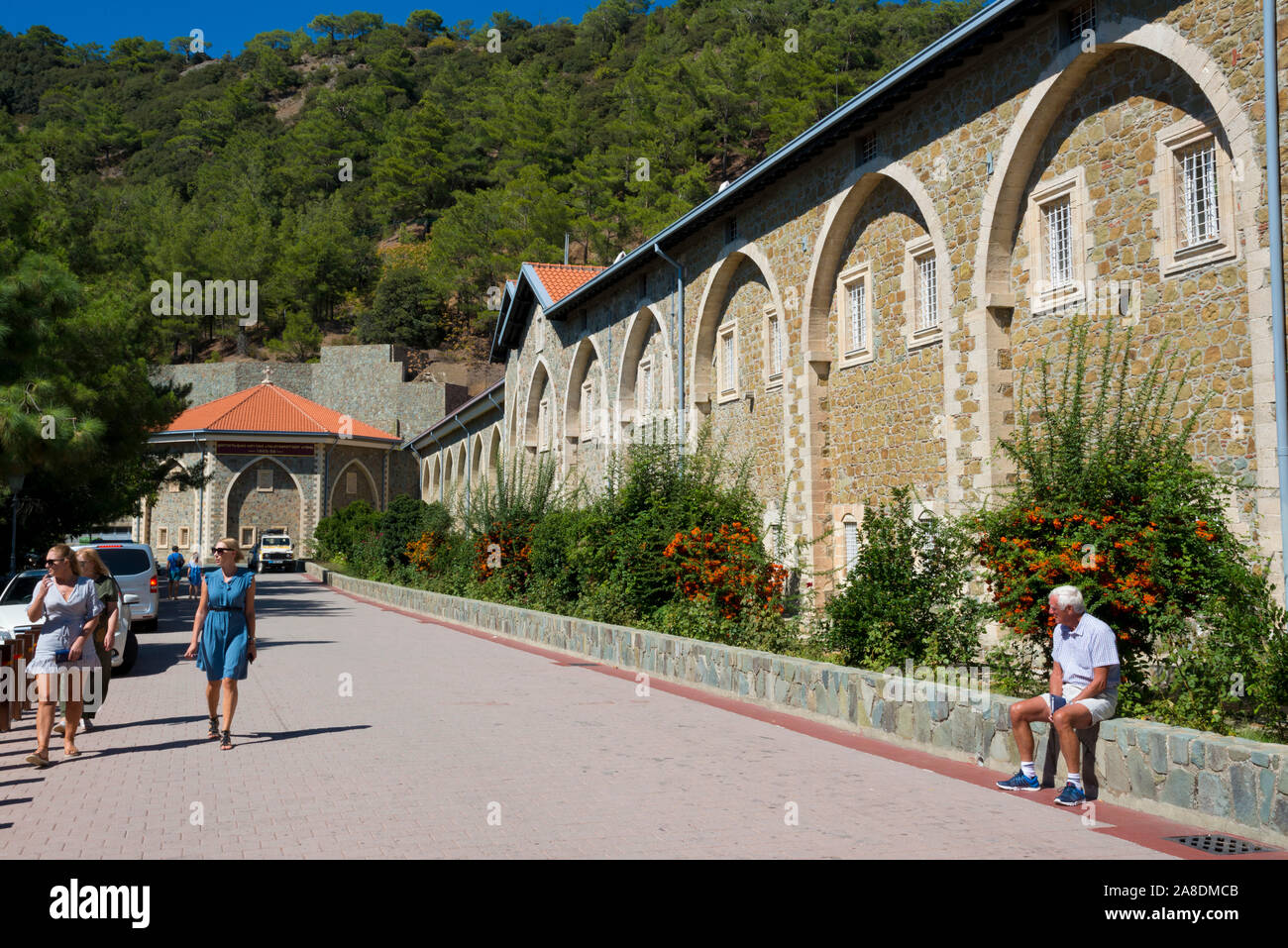 Kykkos Monastery high in the Troodos mountains of Paphos district ...