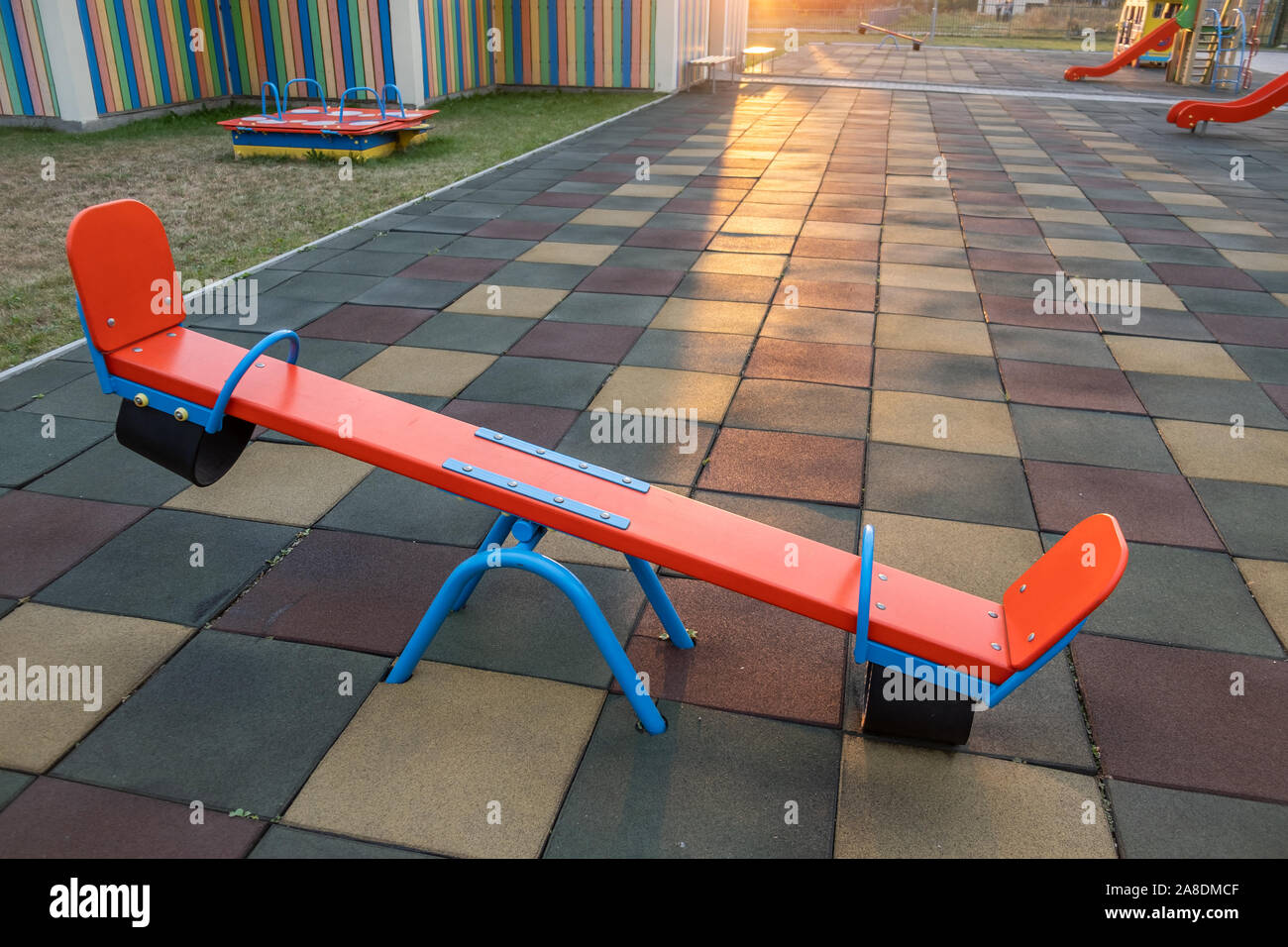 Rubber pavement playground hi-res stock photography and images - Alamy