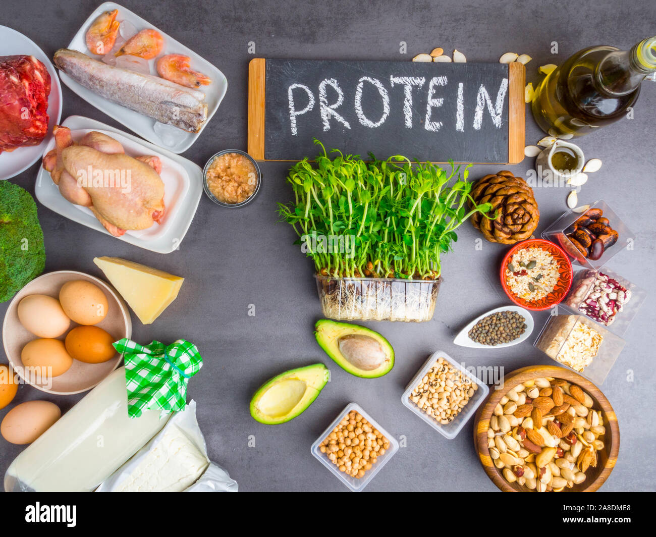 High-Protein Meal That Contains Poultry Meat Fish Or Legumes at ...