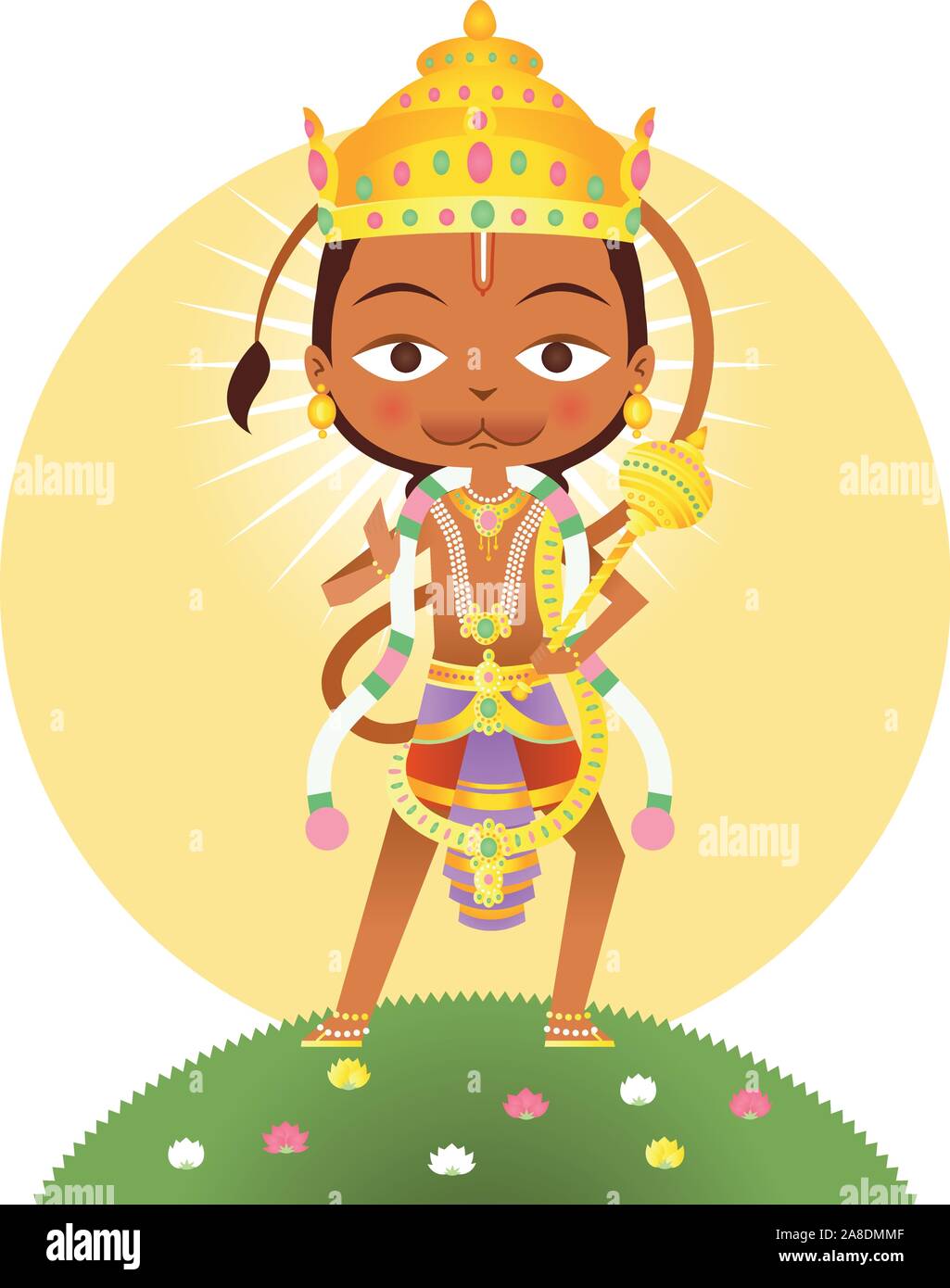 Ramayana painting Stock Vector Images - Alamy