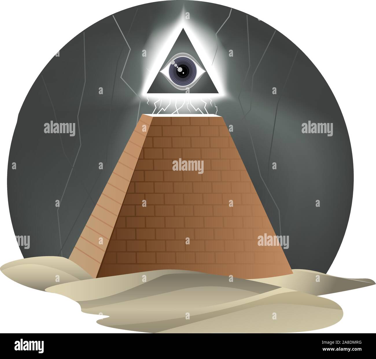 Pyramid eye hi-res stock photography and images - Alamy