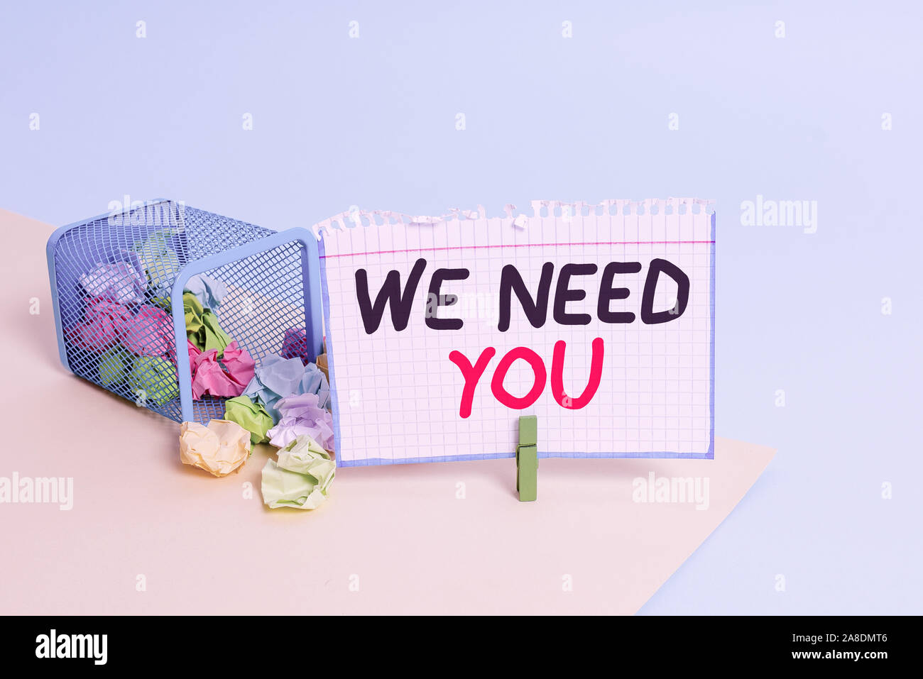 Word writing text We Need You. Business photo showcasing to fulfill the ...