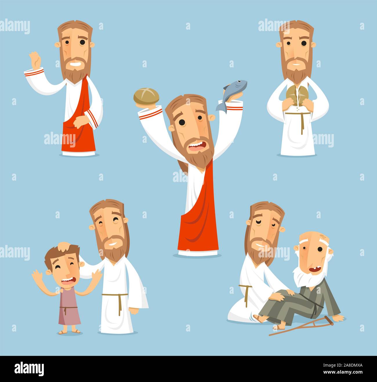 Preaching jesus cartoon illustrations Stock Vector Image & Art - Alamy