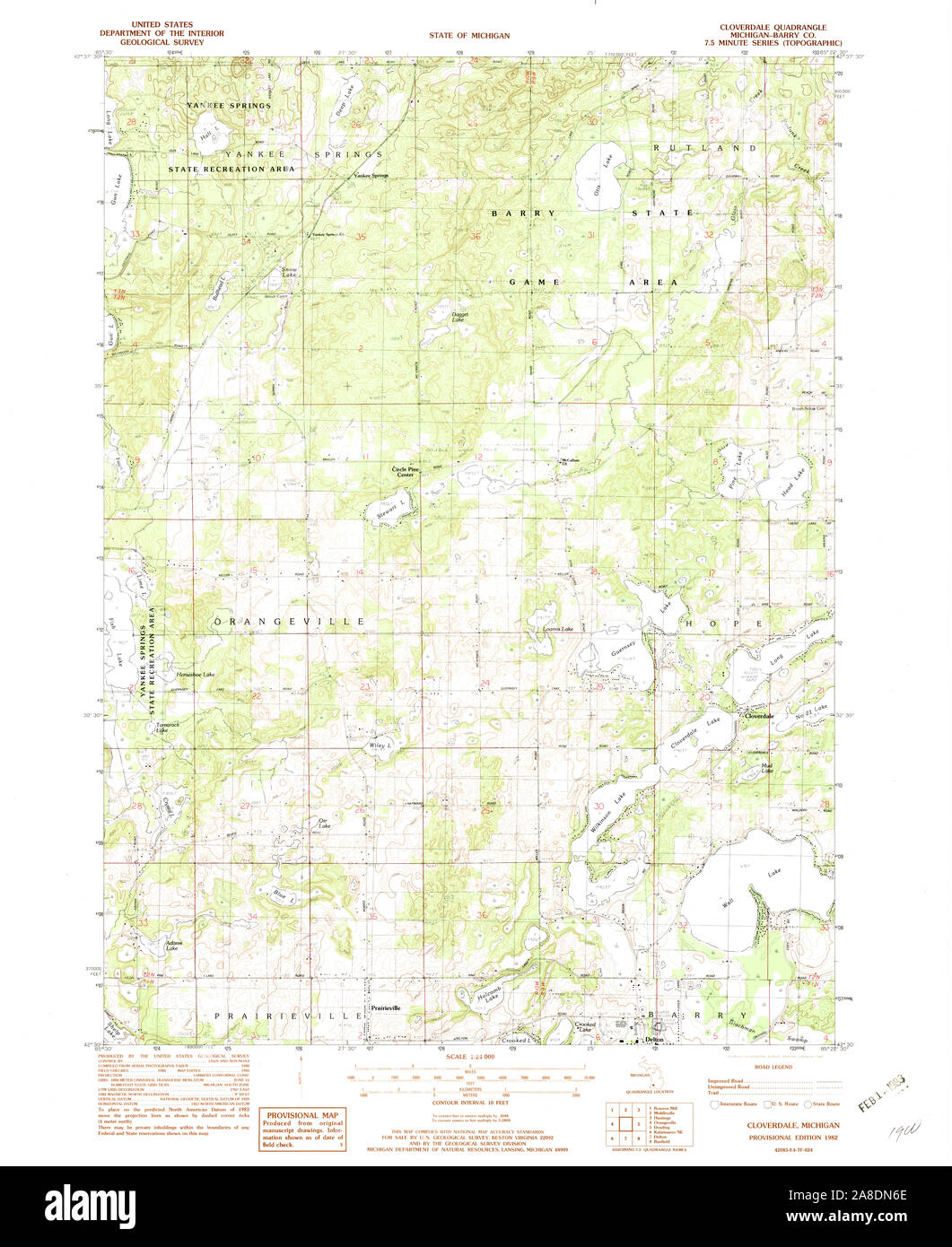 Cloverdale map Cut Out Stock Images & Pictures - Alamy