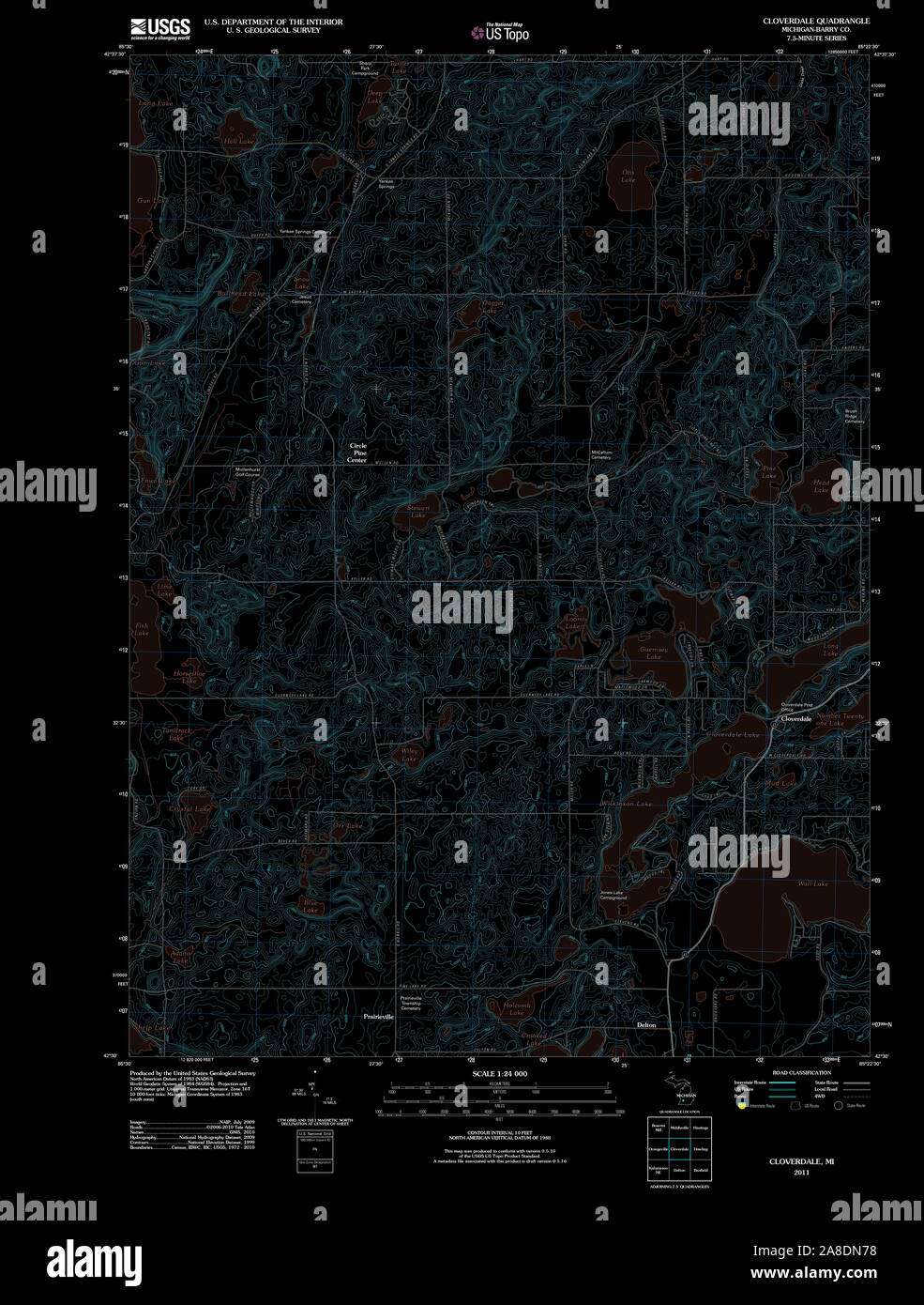 Map of cloverdale hi-res stock photography and images - Alamy