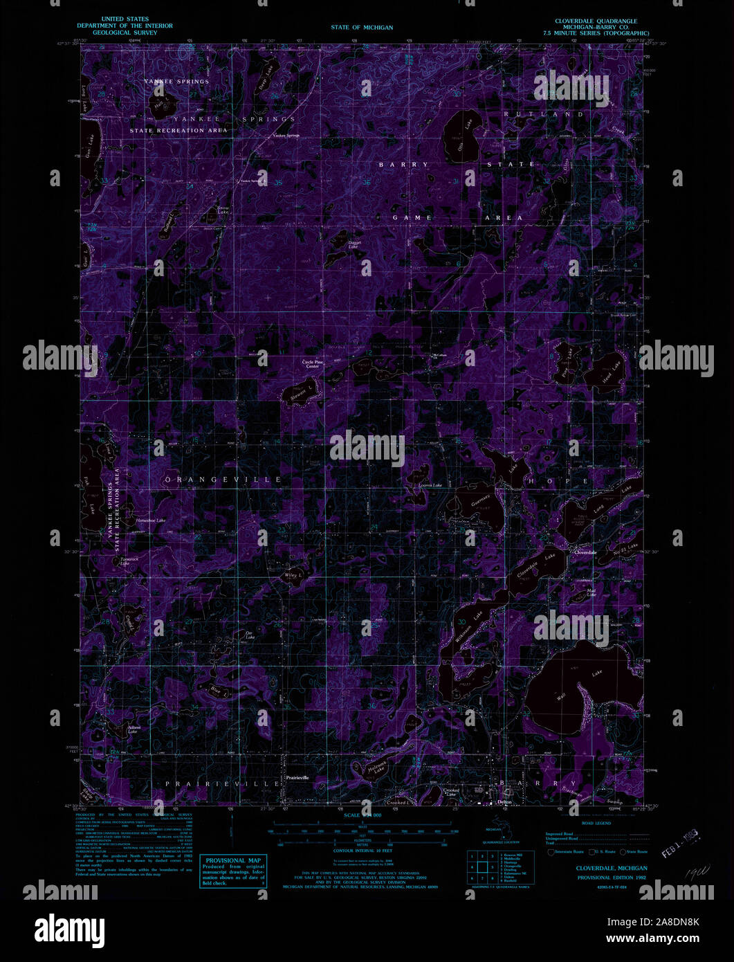 Map of cloverdale hi-res stock photography and images - Alamy