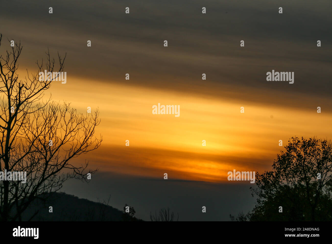 Sunset series of four images Stock Photo - Alamy