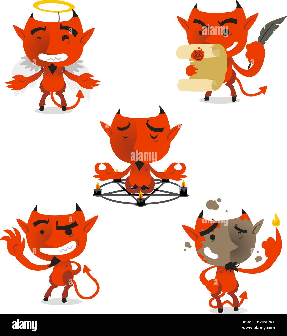 Cartoon devil hi-res stock photography and images - Alamy