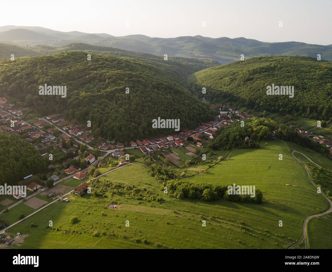 Aerial drone view bukk mountains hi-res stock photography and images ...