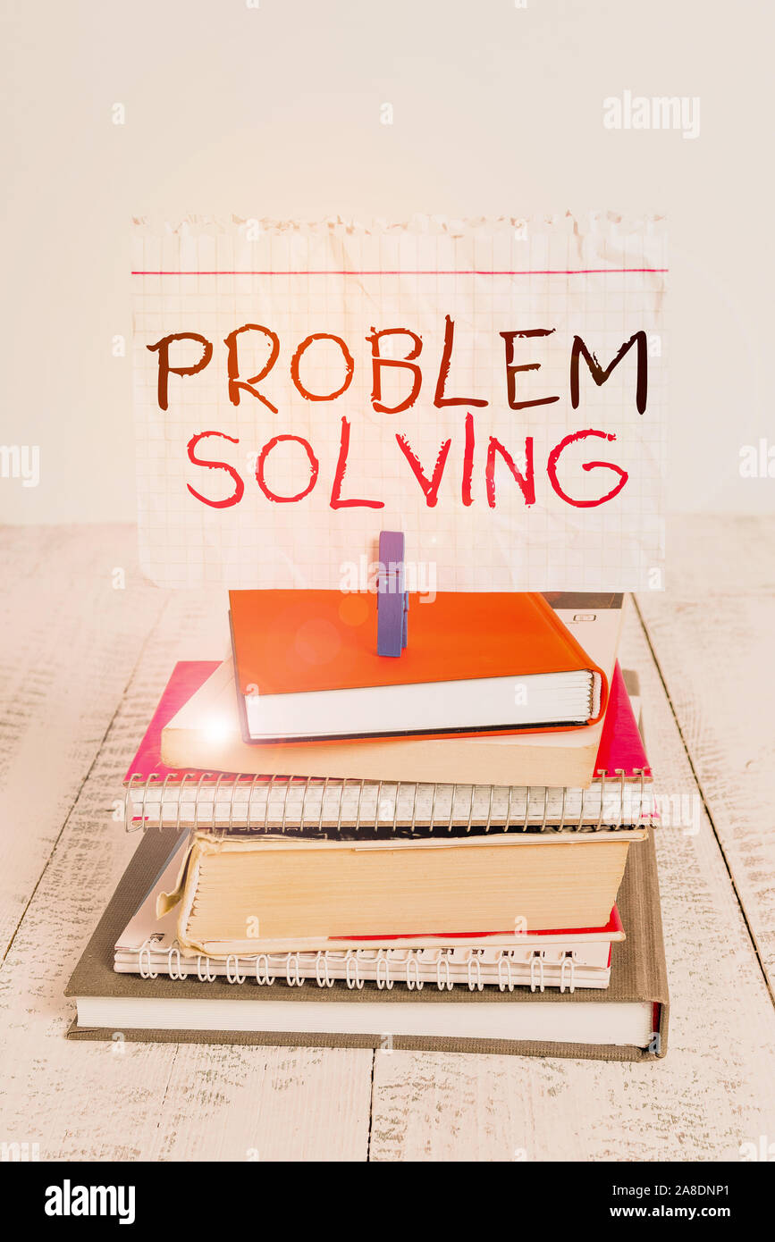 Conceptual hand writing showing Problem Solving. Concept meaning ...