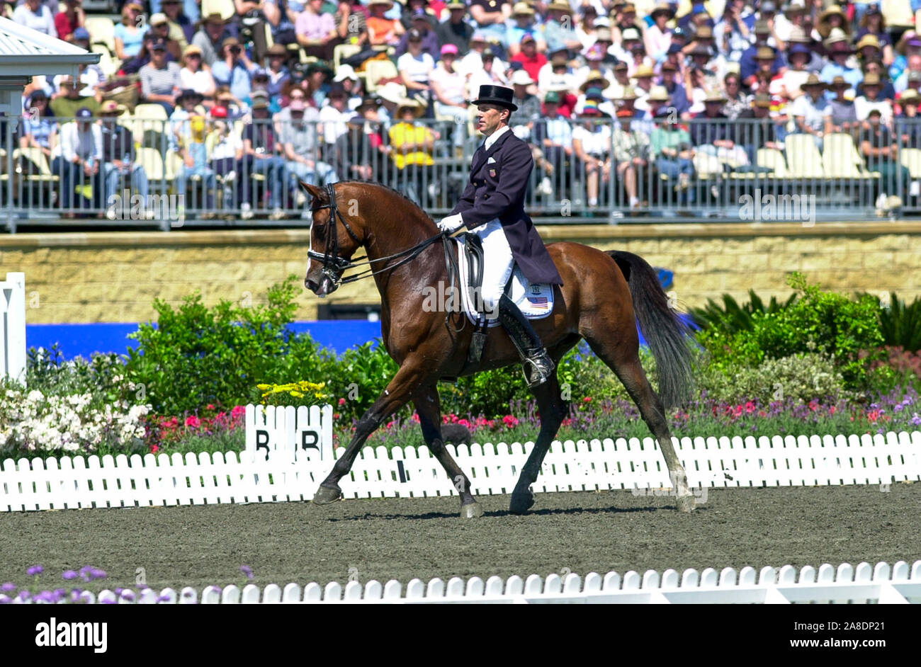 Olympic Games, Sydney 2000, Gunther Seidel (USA) riding Foltaire Stock ...