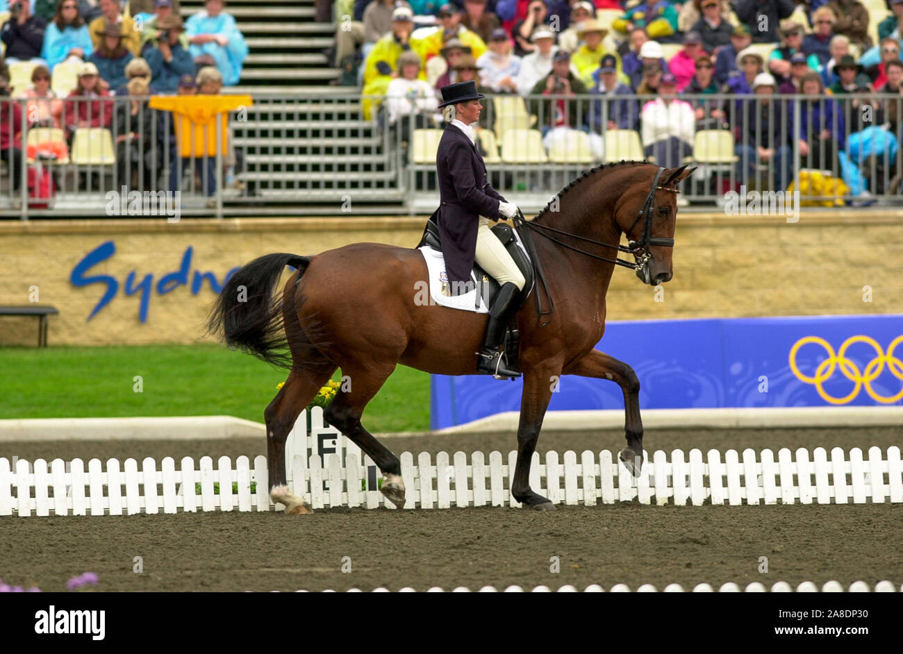 Alexandra Simmons de Ridder of Germany riding Chacomo in dressage at ...
