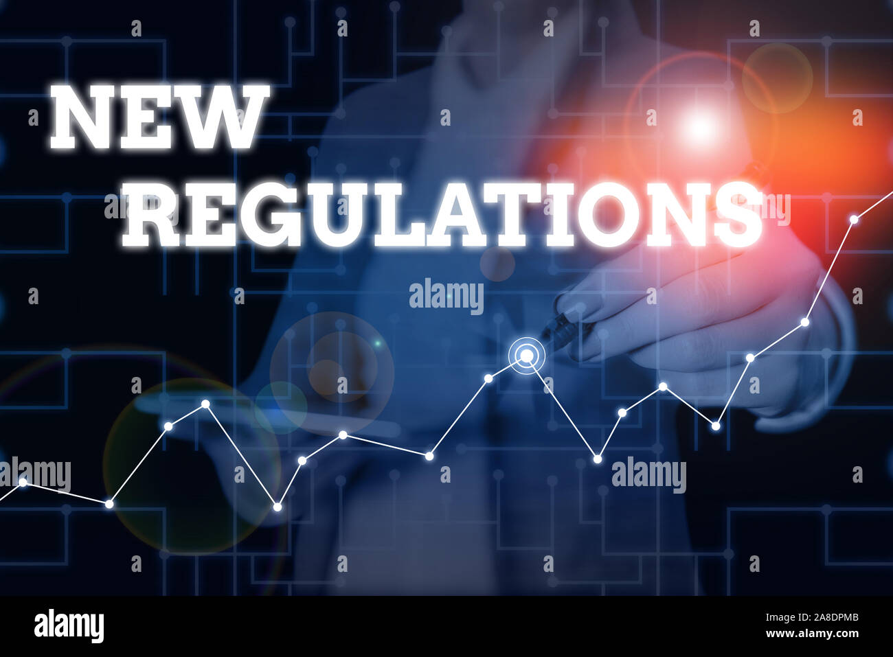 Conceptual hand writing showing New Regulations Question. Concept ...