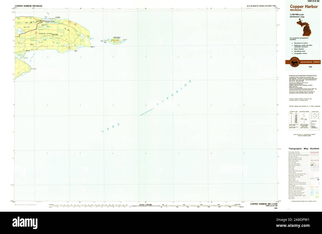 Geological survey map copper hi-res stock photography and images - Alamy