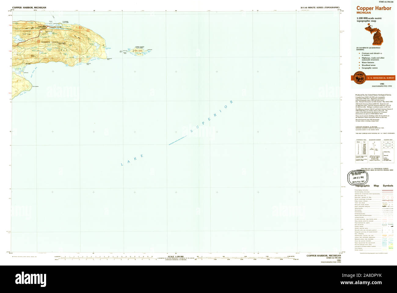 Geological survey map copper hi-res stock photography and images - Alamy