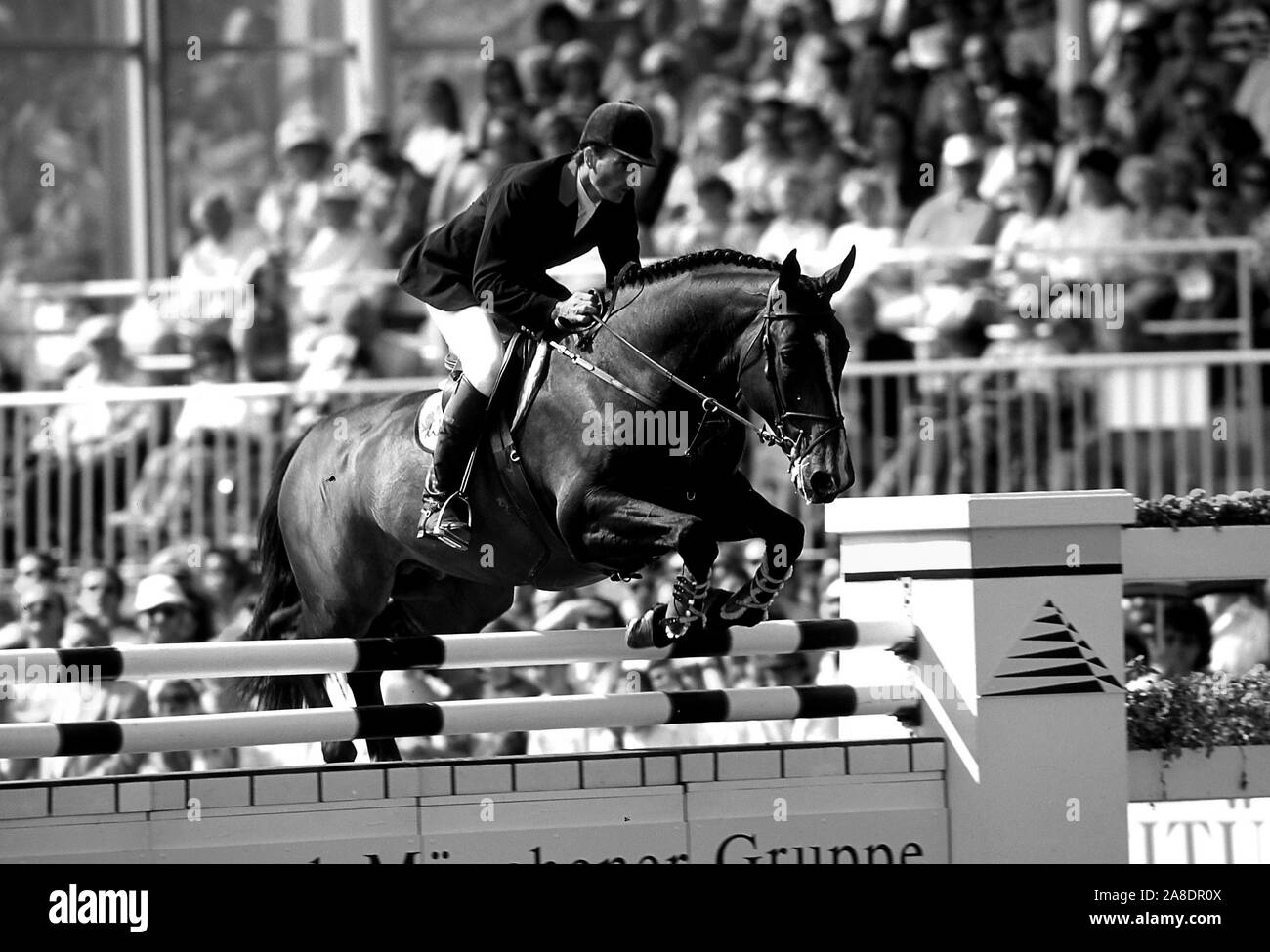 CHIO Aachen 1994, Eric Navet (FRA) riding Waiti Quito de Baussy Stock ...