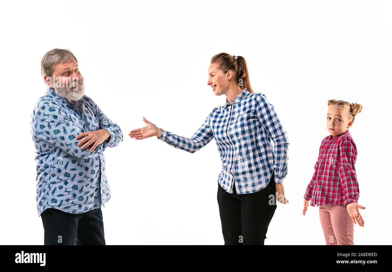 White Family Arguing