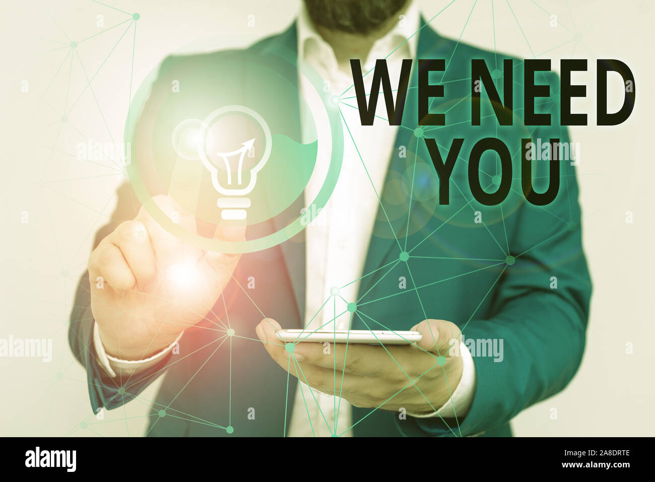 Writing note showing We Need You. Business concept for to fulfill the ...