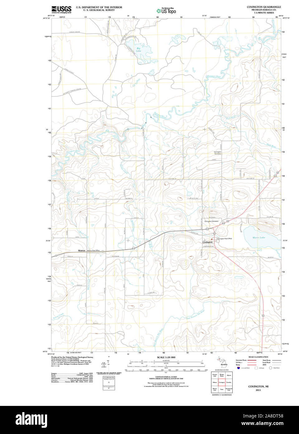 Map of covington hi-res stock photography and images - Alamy
