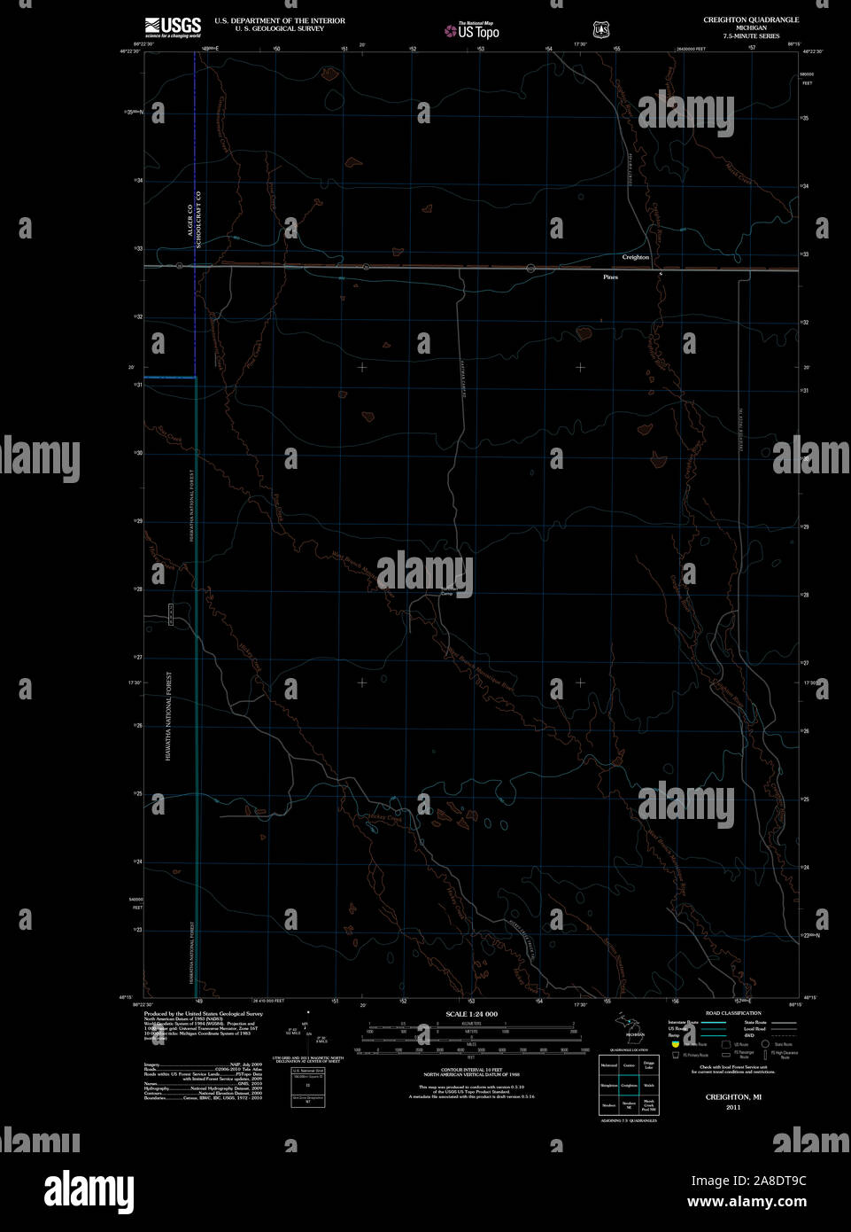 Map of creighton hi-res stock photography and images - Alamy