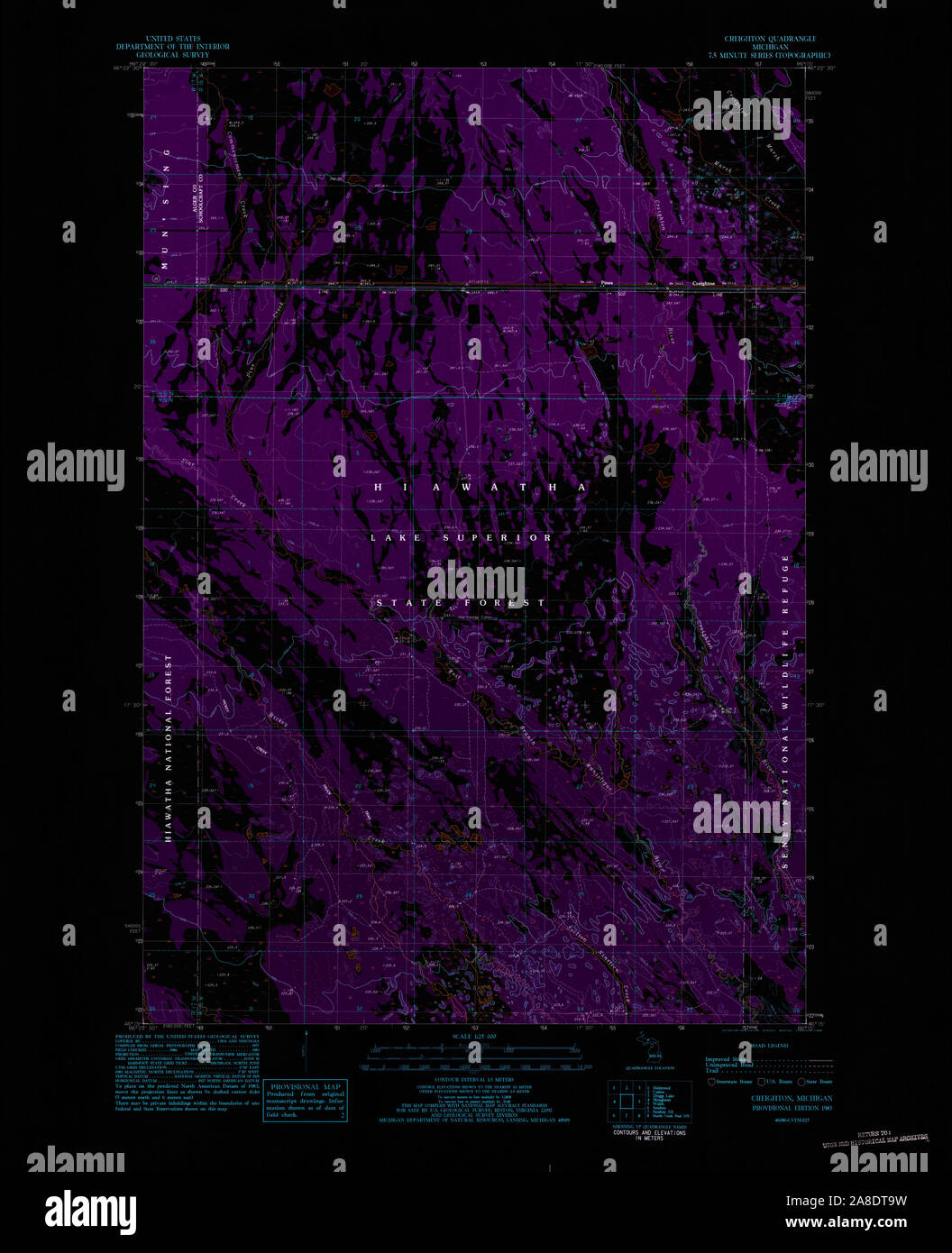 Map Of Creighton High Resolution Stock Photography and Images - Alamy