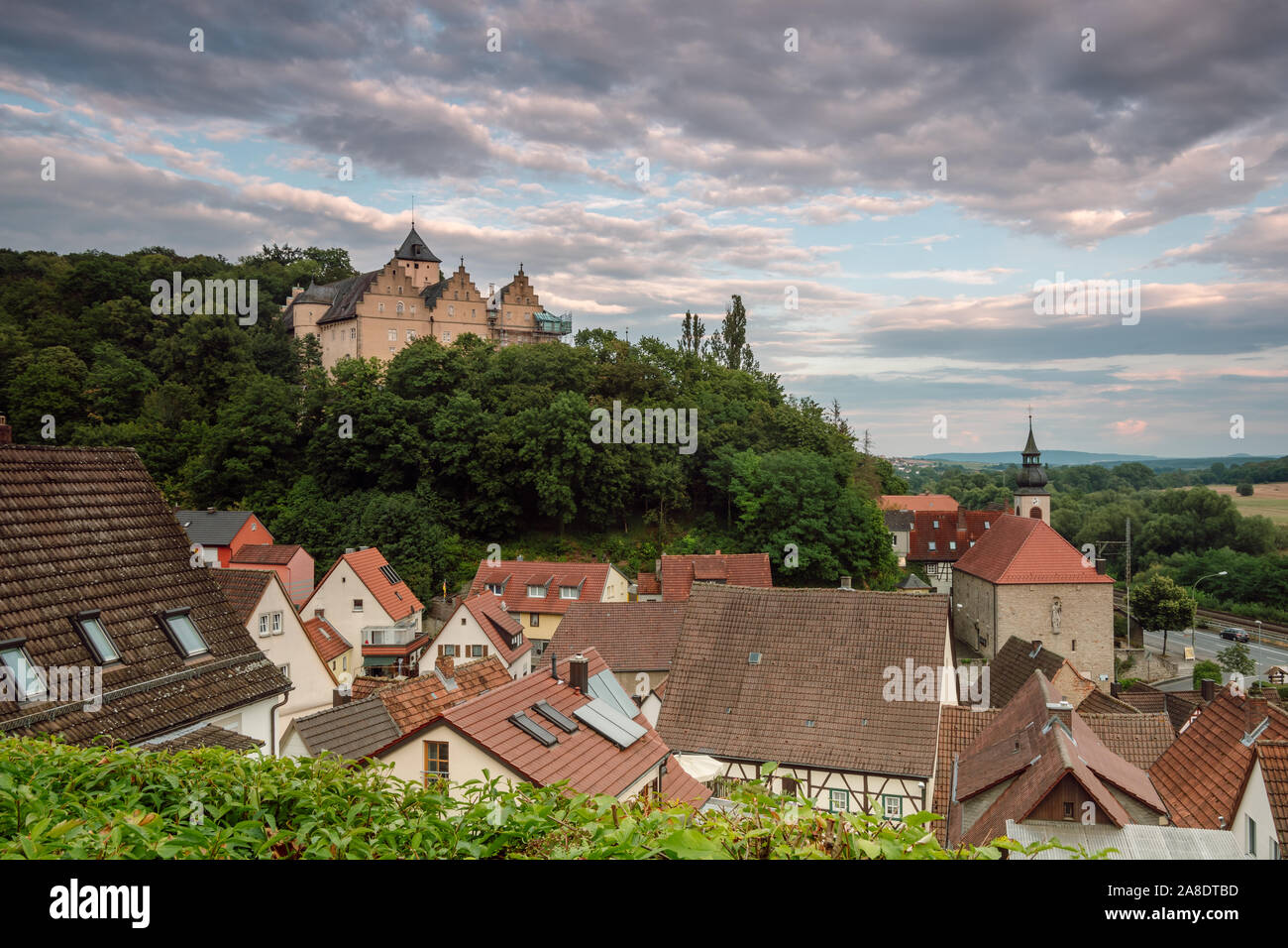 German castle medieval trees hi-res stock photography and images - Alamy