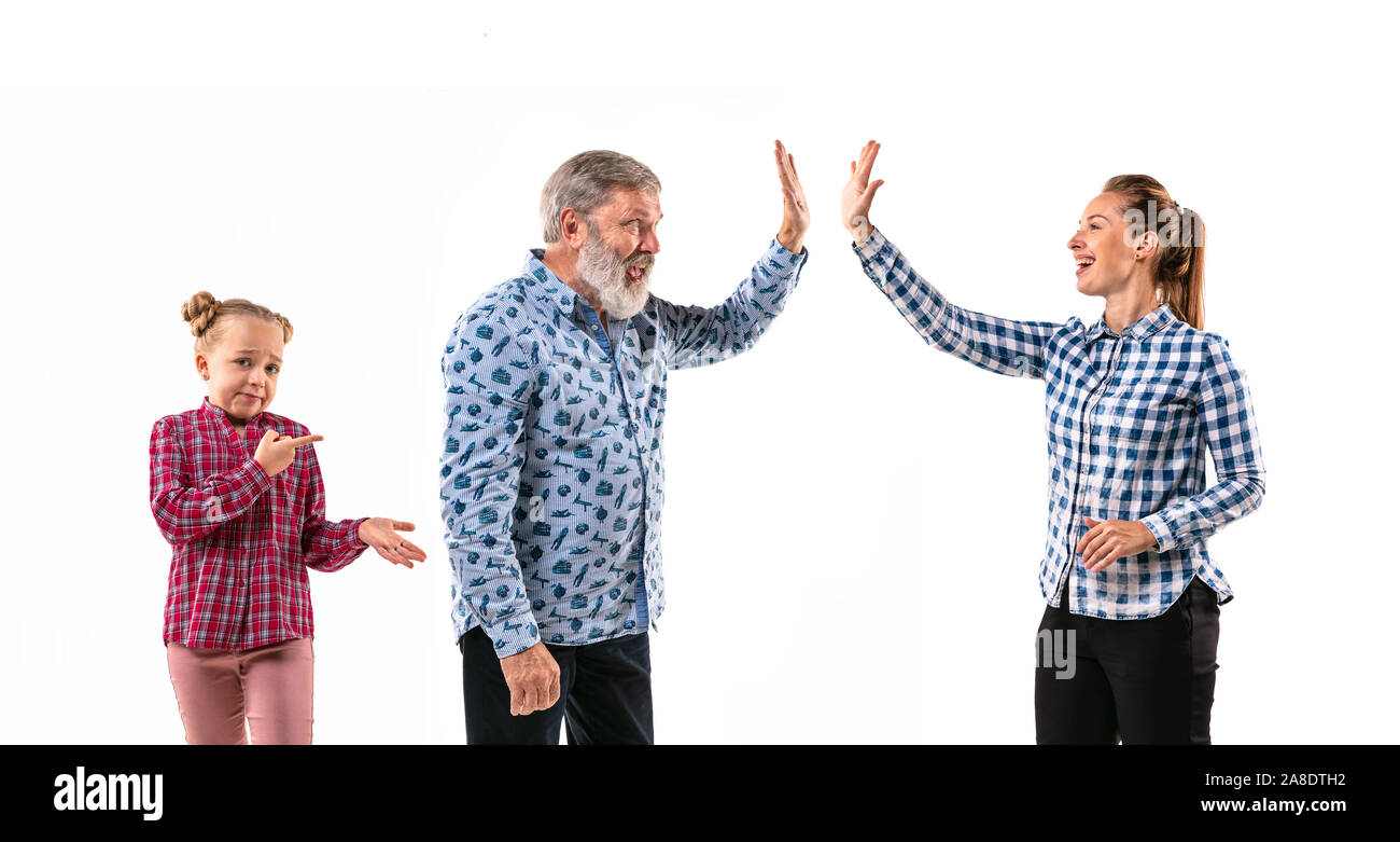 White Family Arguing