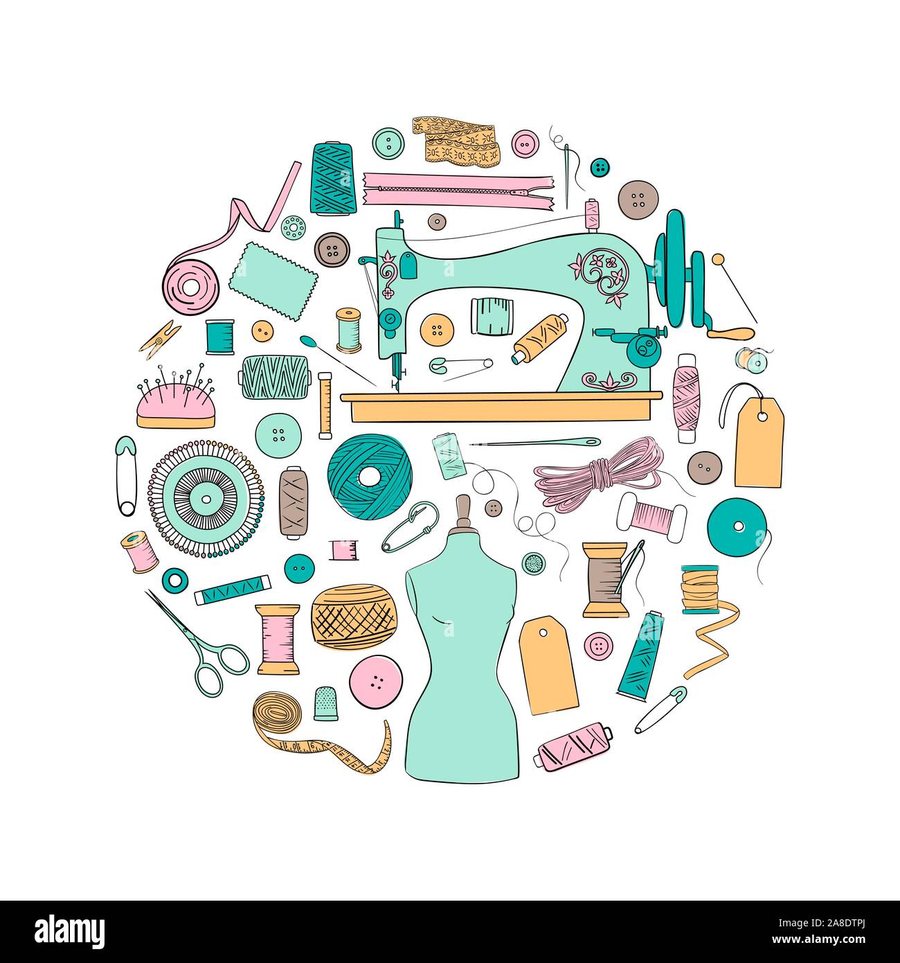 Tailors scissors Stock Vector Images - Alamy