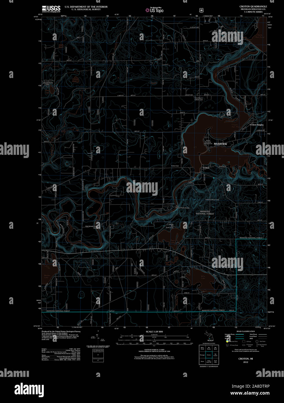 Croton map hi-res stock photography and images - Alamy