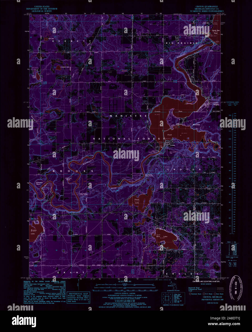 Croton map hi-res stock photography and images - Alamy