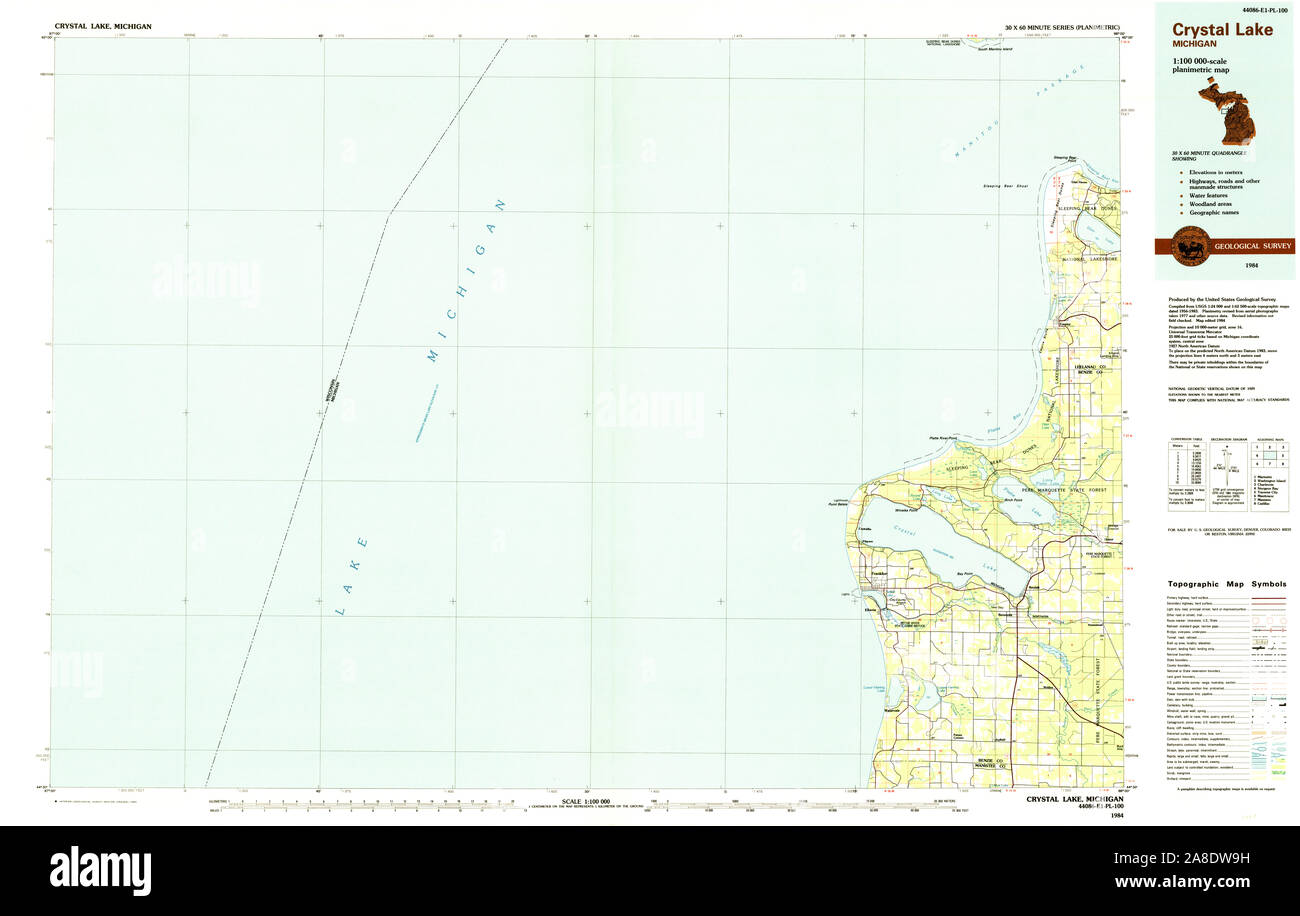 Map of lake crystal Cut Out Stock Images & Pictures - Alamy