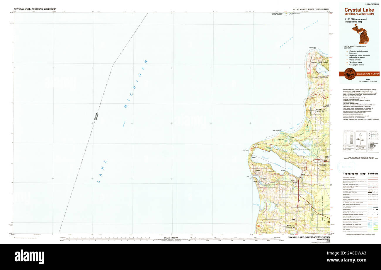 Map of lake crystal Cut Out Stock Images & Pictures - Alamy