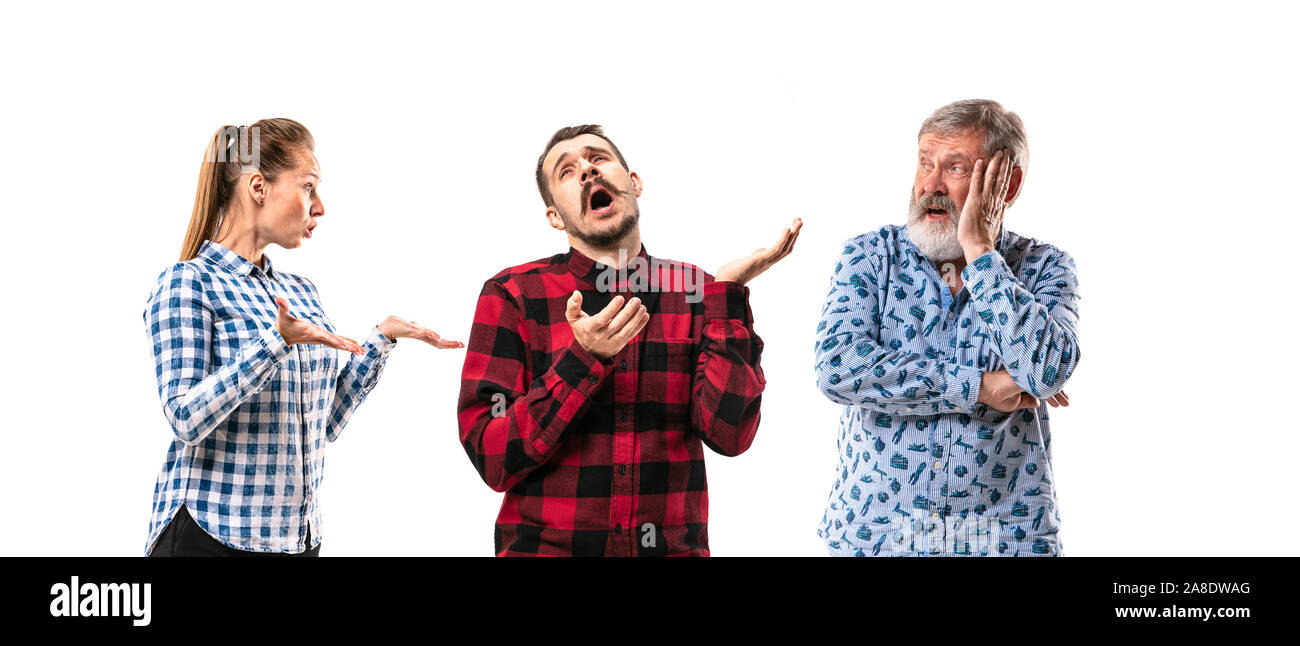 White Family Arguing