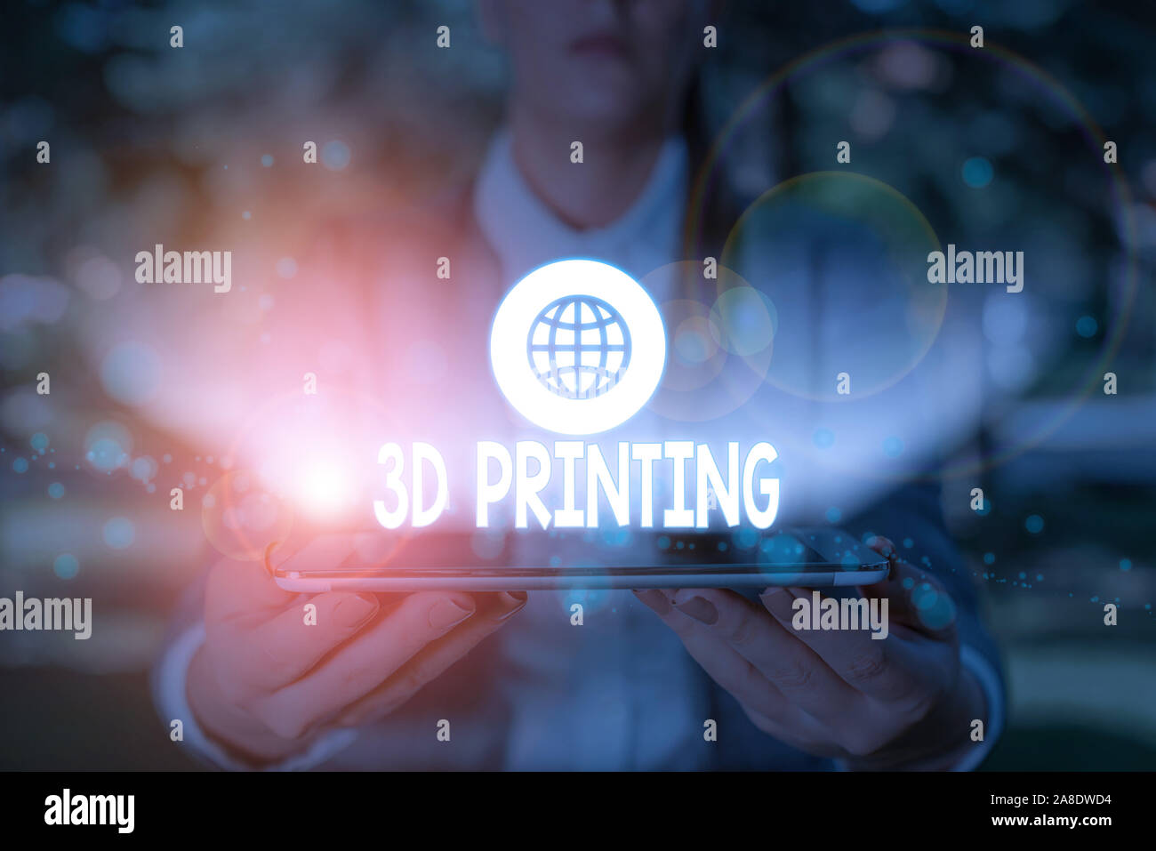 Writing note showing 3D Printing. Business concept for making a ...