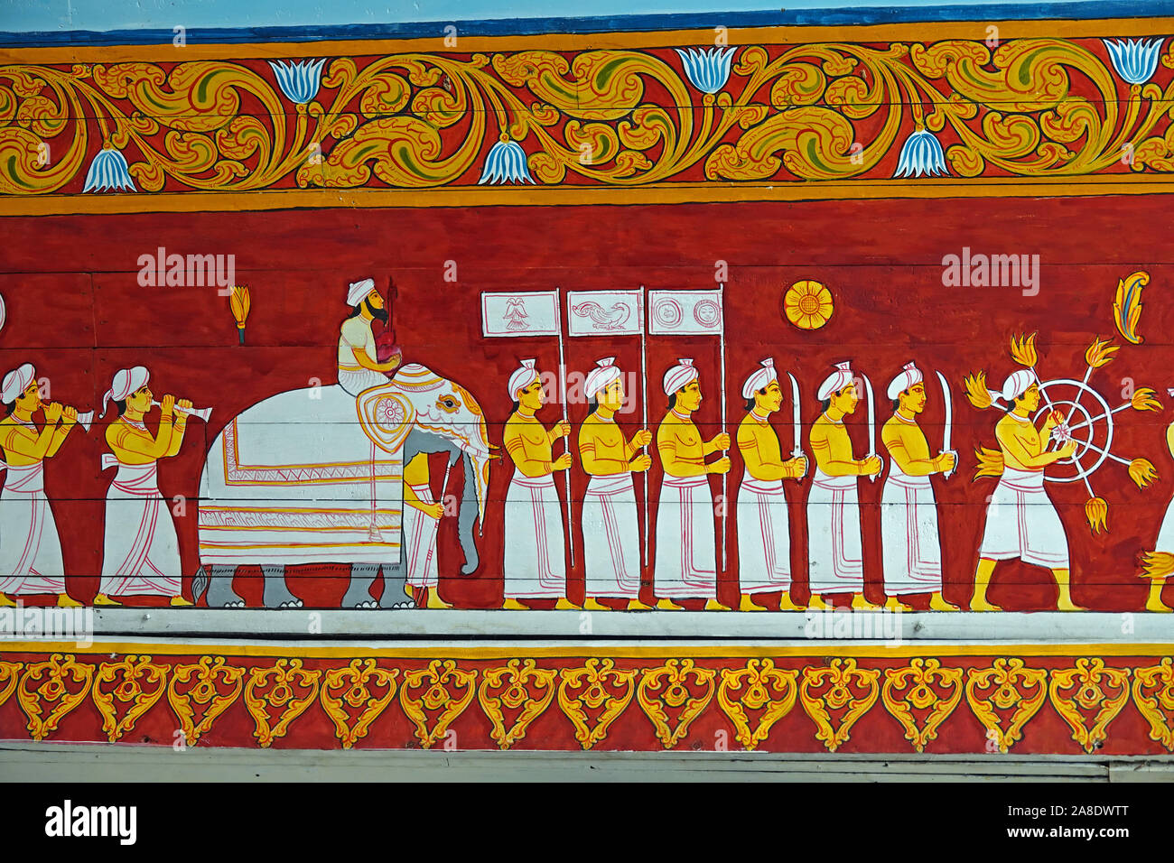 Tiles, Temple Of The Tooth, Royal Palace Complex, Kandy, Central ...