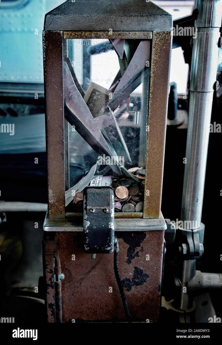Bus Fare Box Stock Photo - Alamy