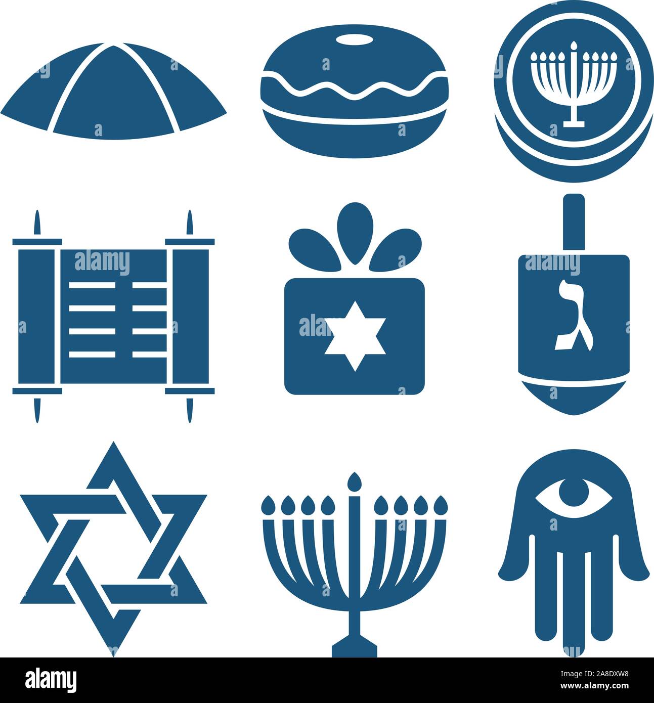 Jewish icon set 2 Stock Vector Image & Art - Alamy