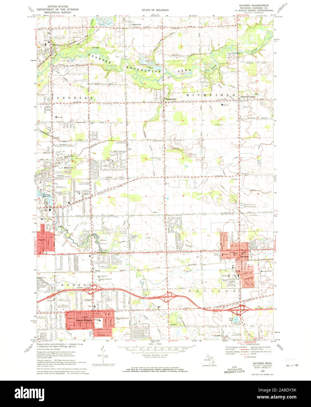 Map of davison hi-res stock photography and images - Alamy