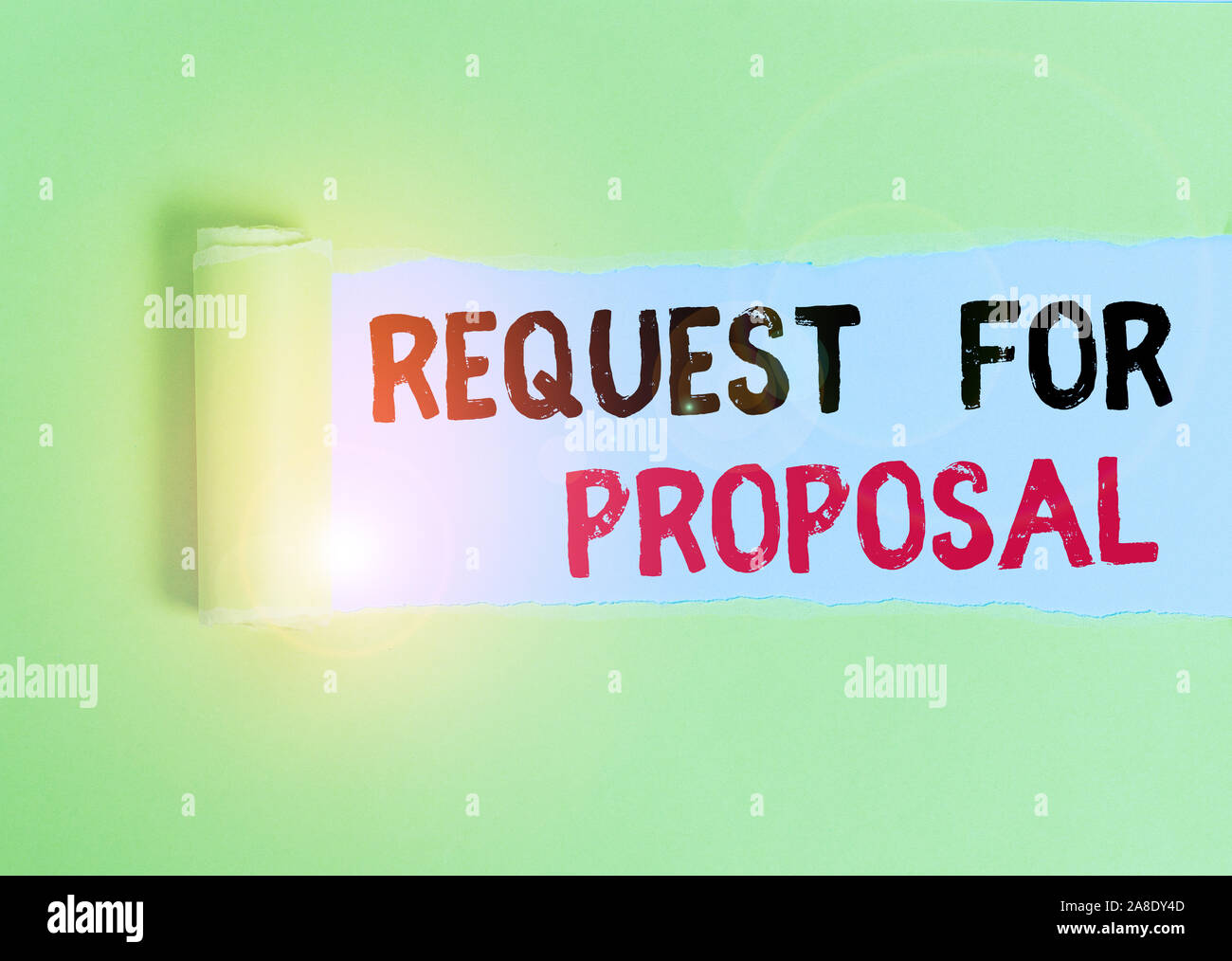 Text sign showing Request For Proposal. Business photo text document ...