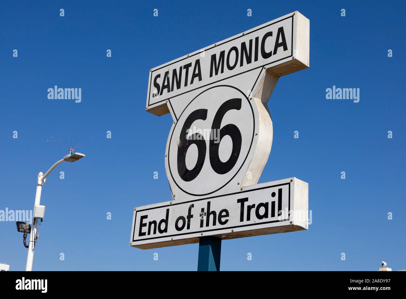 Route 66 end of the trail sign hi-res stock photography and images - Alamy
