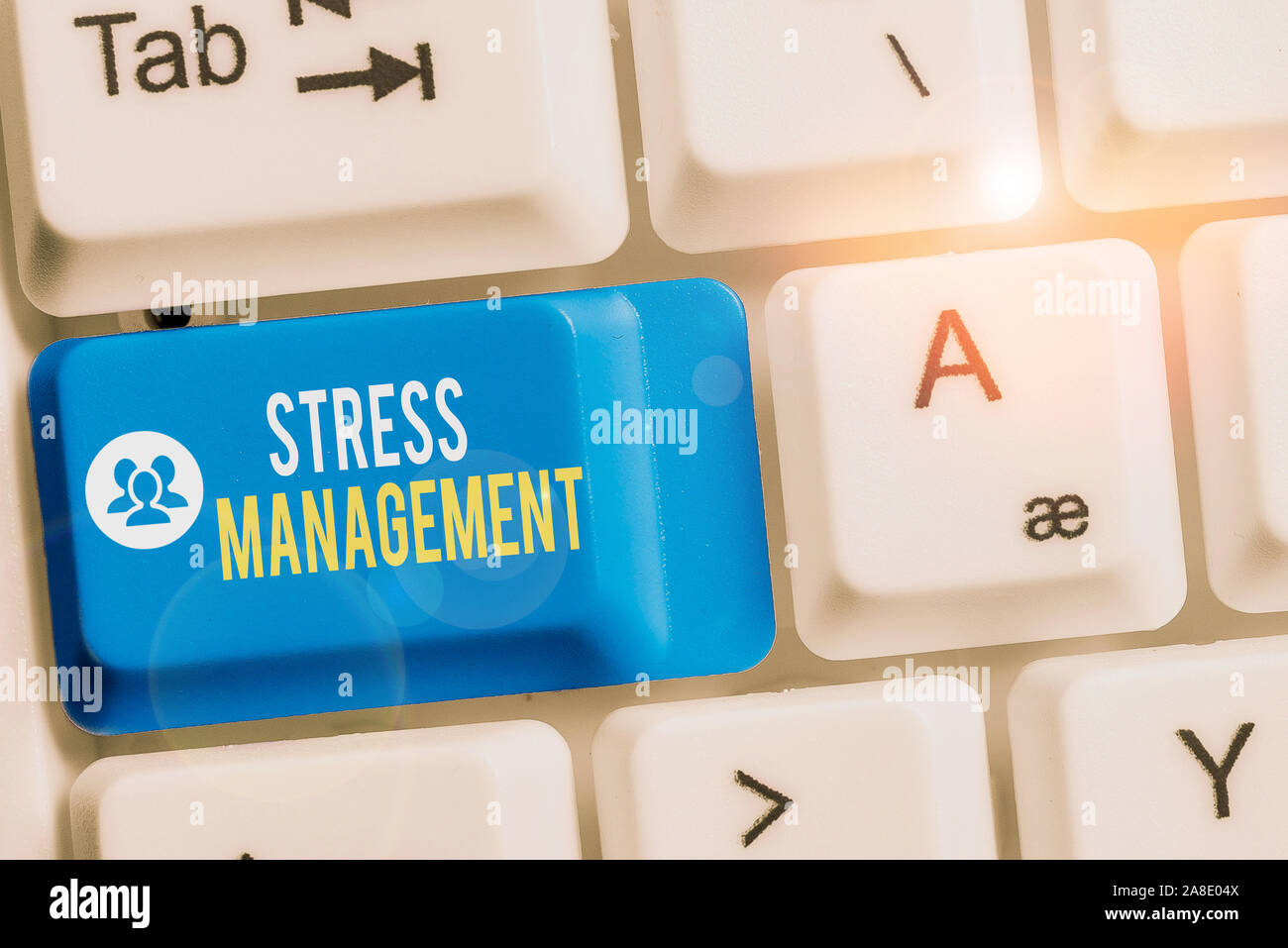 Writing note showing Stress Management. Business concept for method of ...