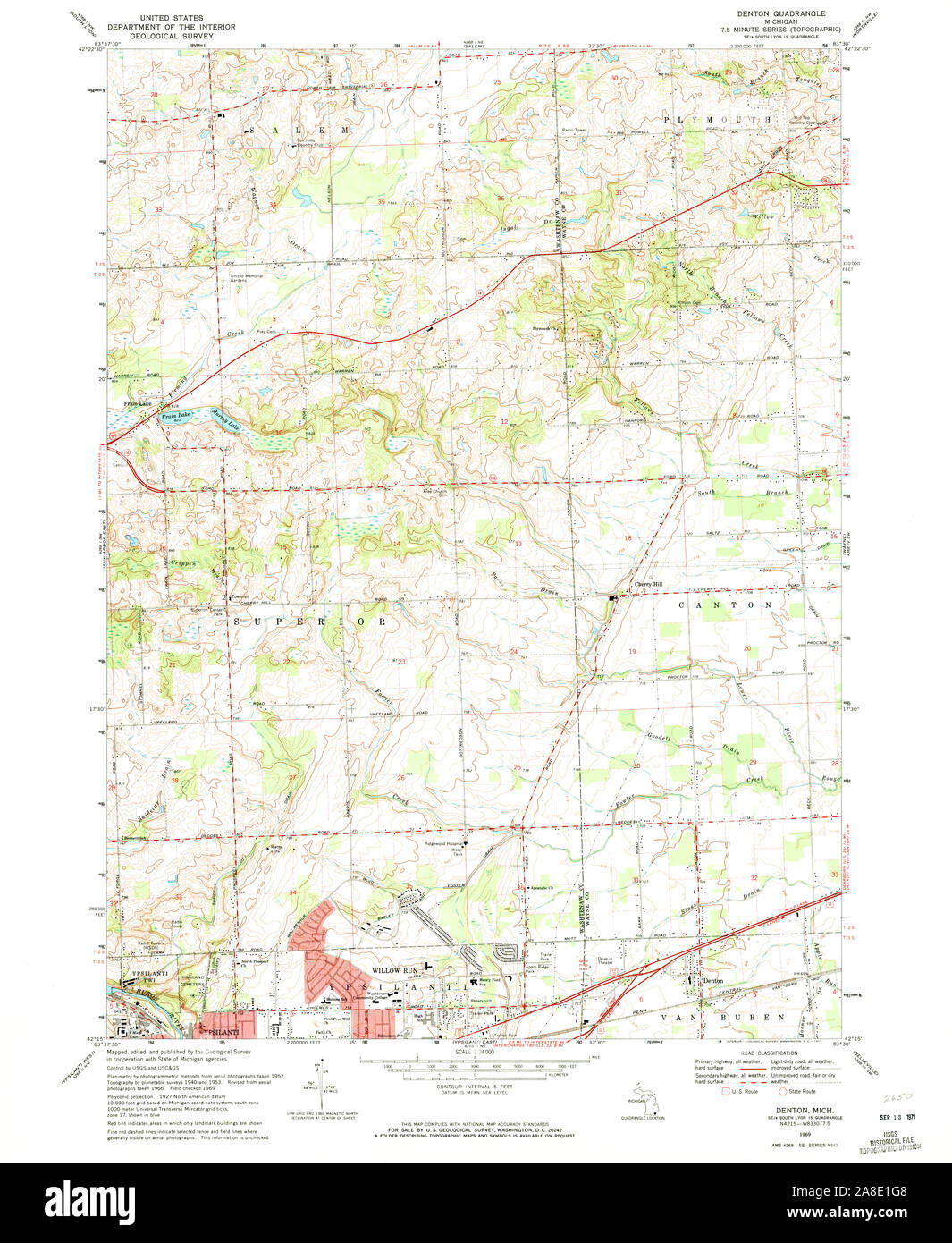 Denton map hi-res stock photography and images - Alamy